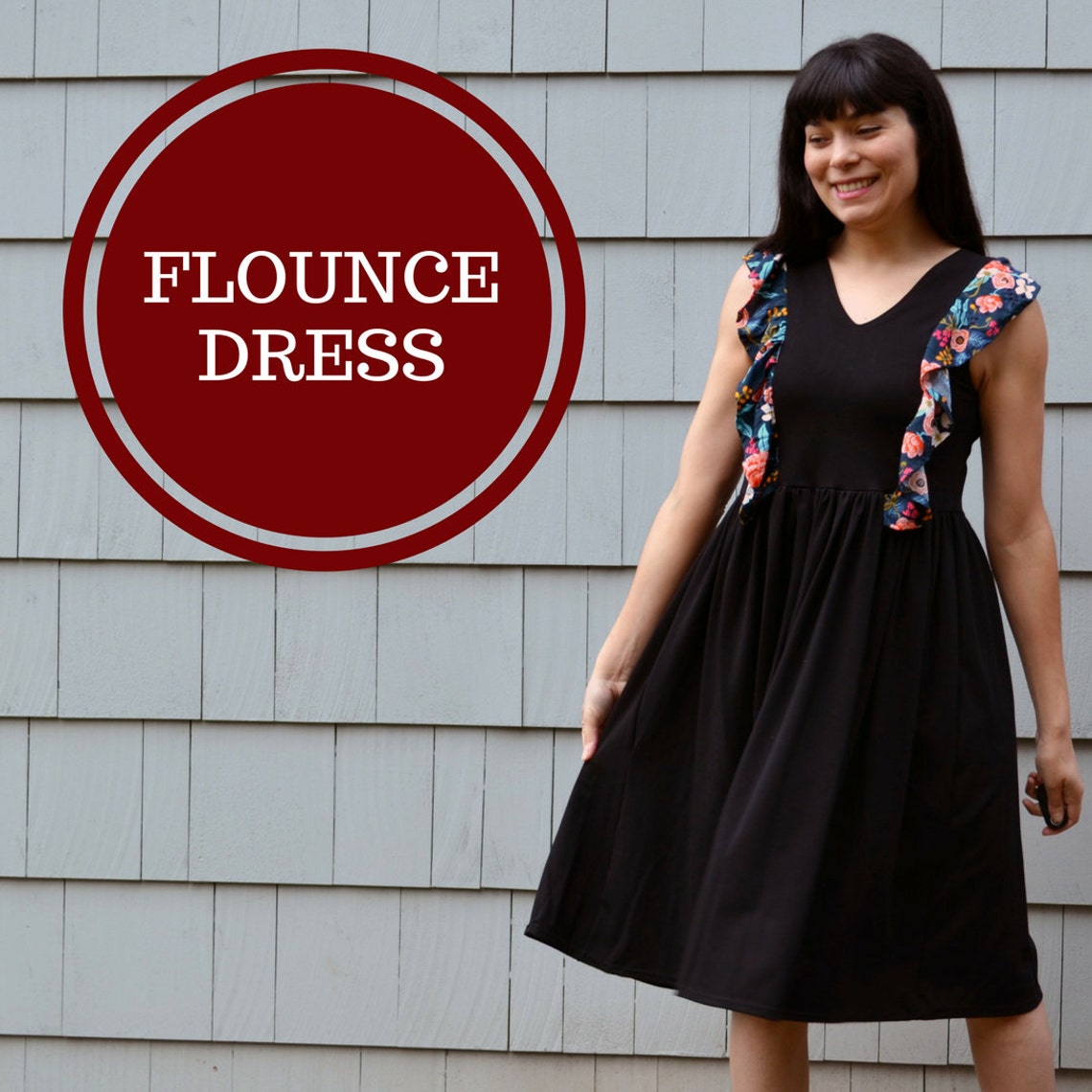 The Flounce Top and Dress PDF Sewing Pattern: the Files - Etsy