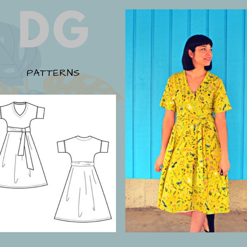 Garbo Dress for WOMEN PDF Sewing Pattern and Sewing Tutorial - Etsy