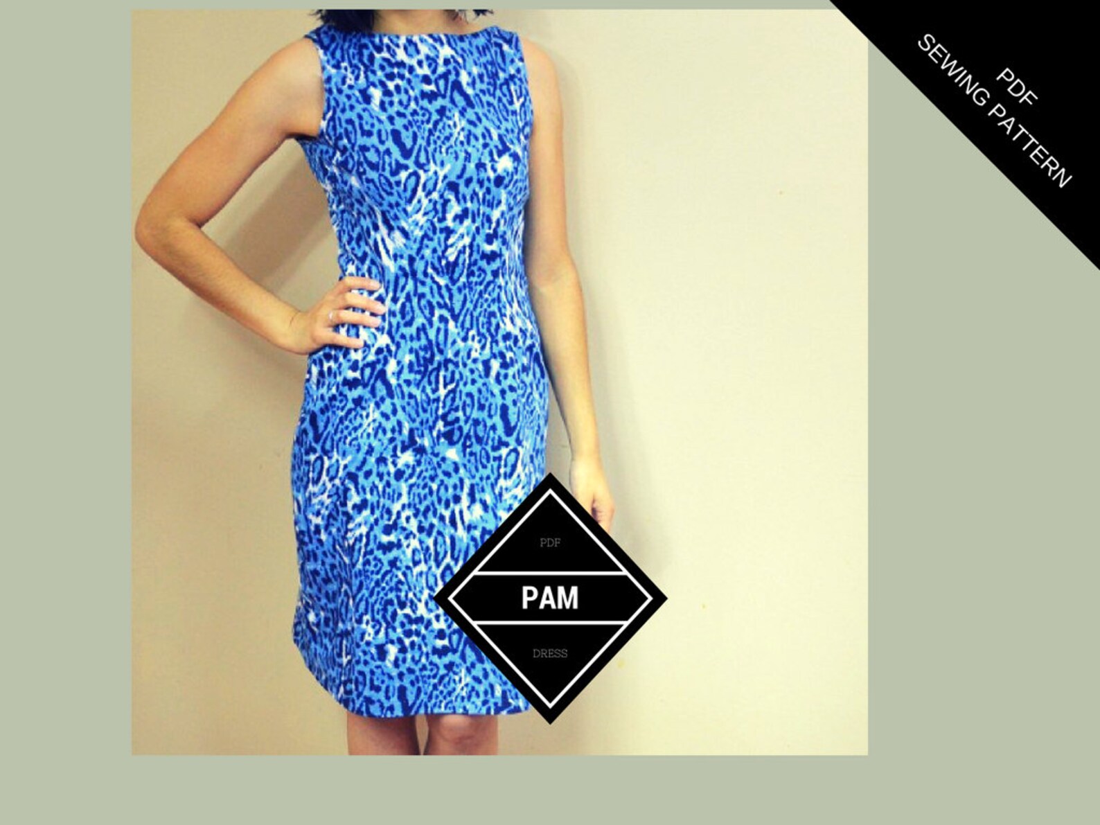 Pam Dress Pattern: Instant PDF Download Sewing Pattern for | Etsy