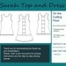 Sarah Dress and Top Pattern: Instant PDF Sewing Pattern and Tutorial - Etsy