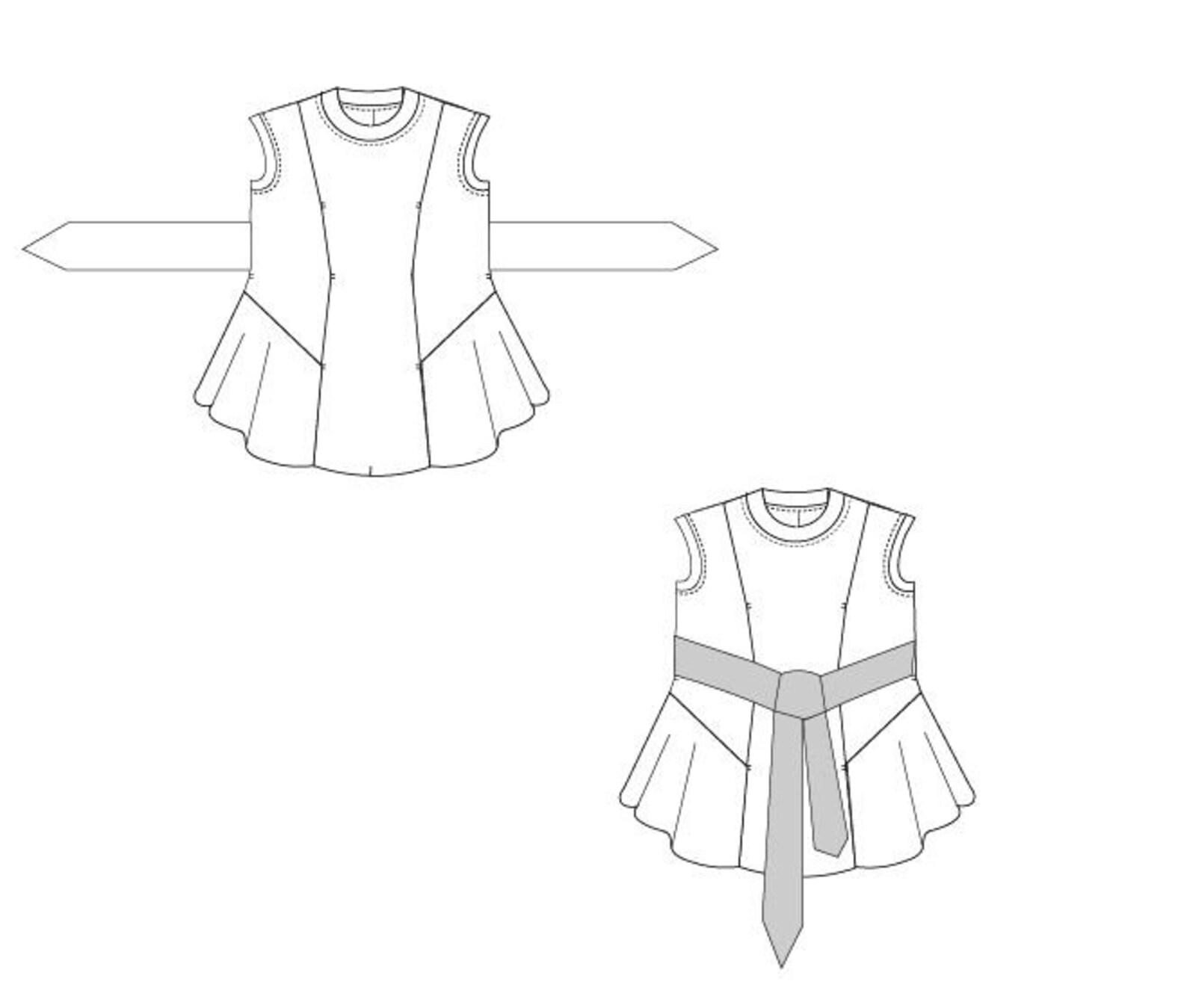 APRIL Top and Blouse PDF Printable Sewing Pattern and Sewing - Etsy