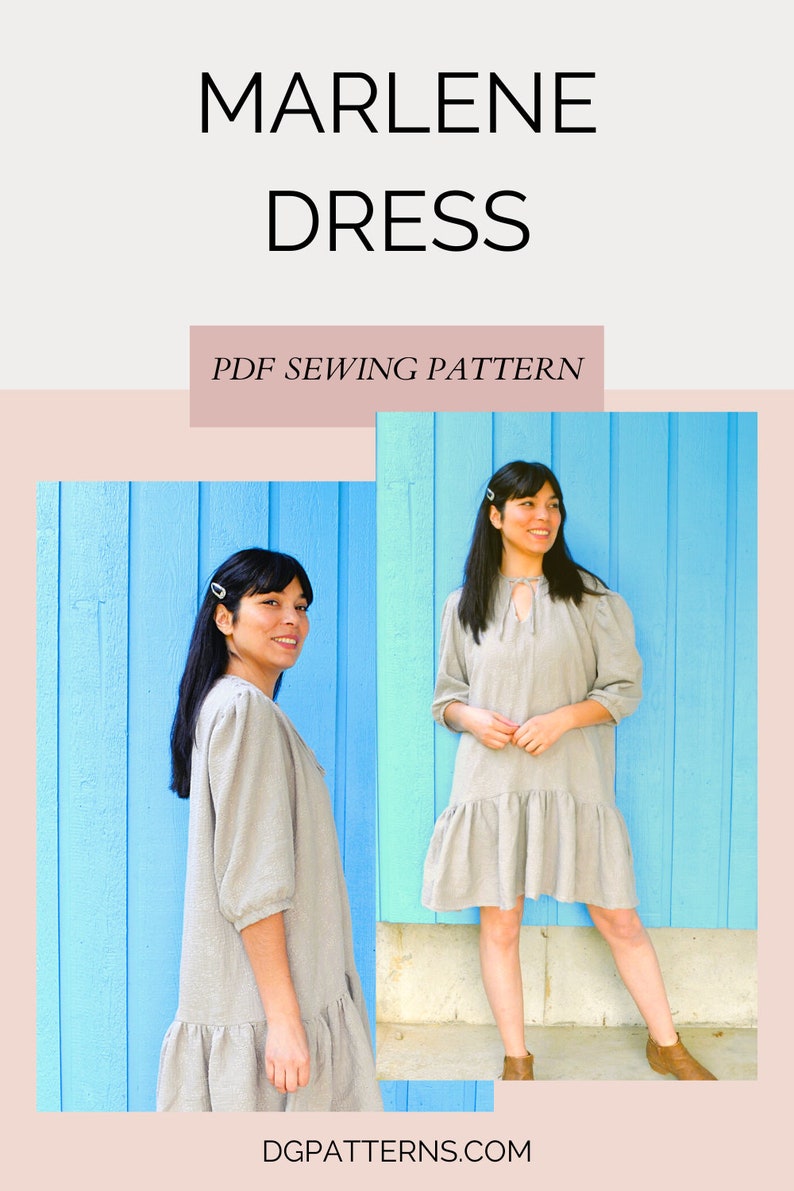 The Marlene Dress PDF Sewing Pattern - Etsy Canada