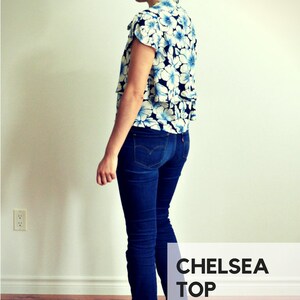 The Chelsea Top PDF Sewing Pattern and Sewing Tutorial - Etsy Australia