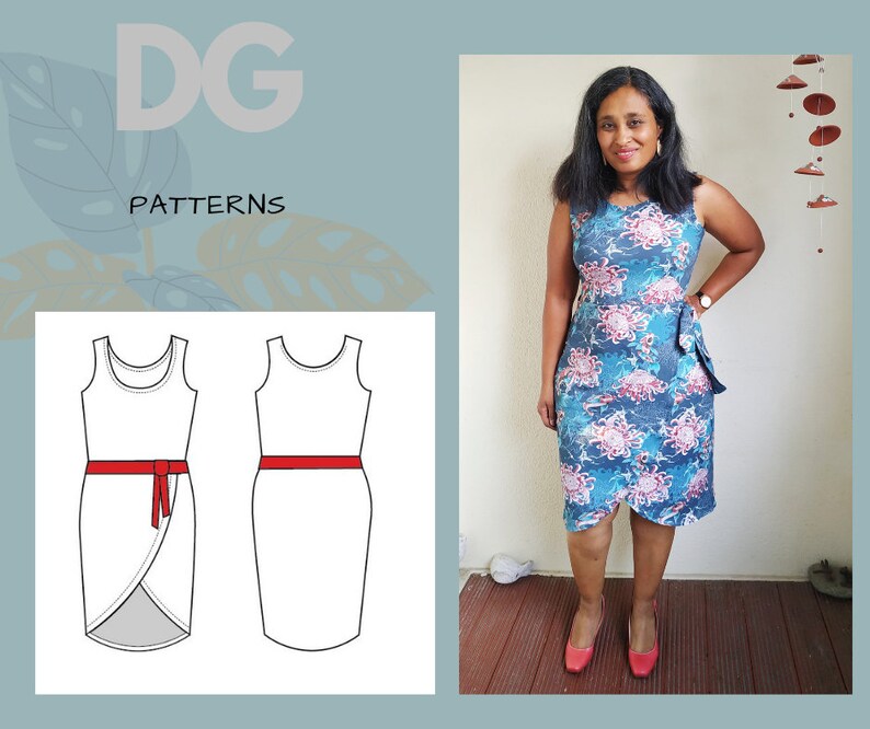 Waskar Dress for WOMEN PDF Sewing Pattern and Sewing Tutorial - Etsy Canada