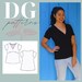 Jena Top PDF Sewing Pattern and Printable Sewing Tutorial for Women ...