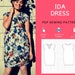 Ida Dress PDF Printable Sewing Pattern and Tutorial for Women - Etsy