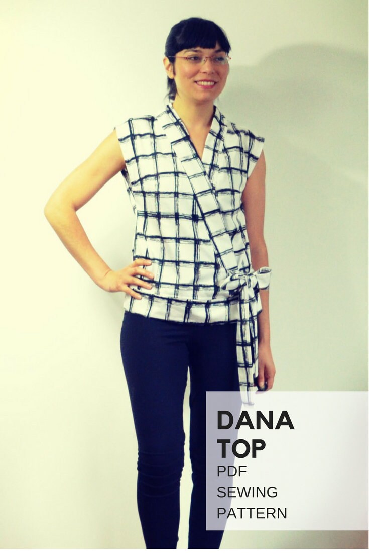 DANA TOP PDF Sewing Pattern and Sewing Tutorial for Women. Woven ...