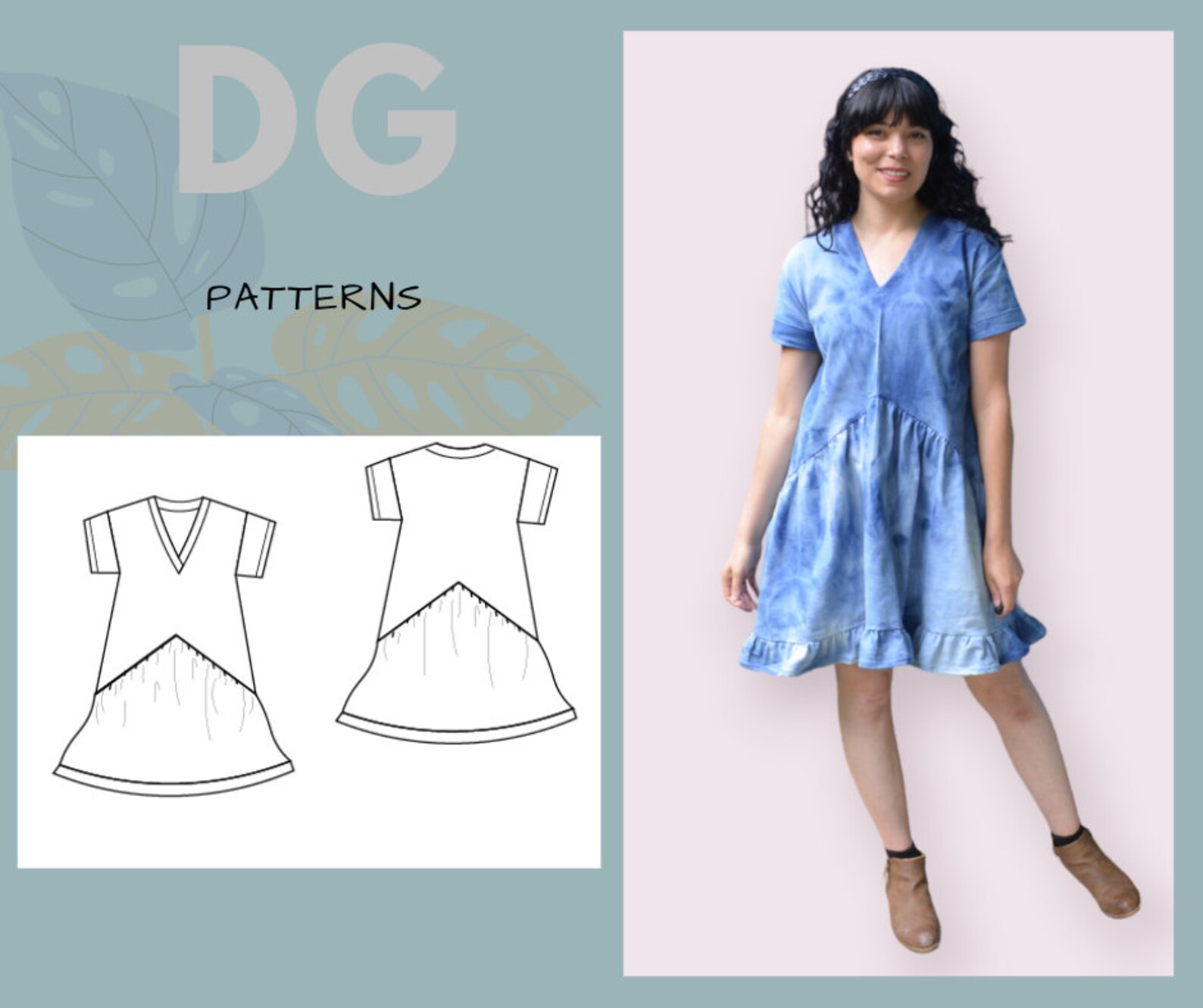 Tamara Dress for WOMEN PDF Sewing Pattern and Sewing Tutorial - Etsy