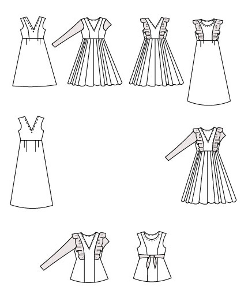 The Flounce Top and Dress PDF Sewing Pattern: the Files - Etsy