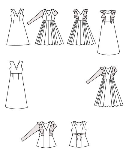 The Flounce Dress and Top PDF Sewing Pattern: the Files Include a Step ...