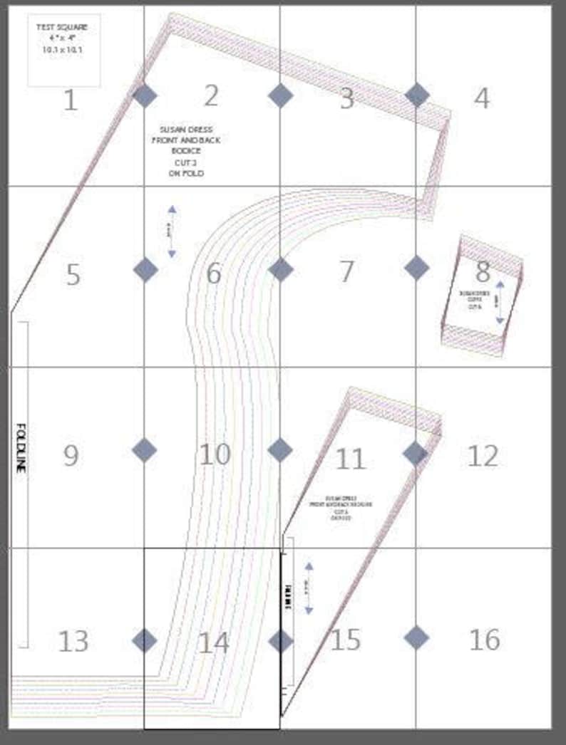 Susan Dress PDF sewing Pattern and Sewing tutorial including | Etsy