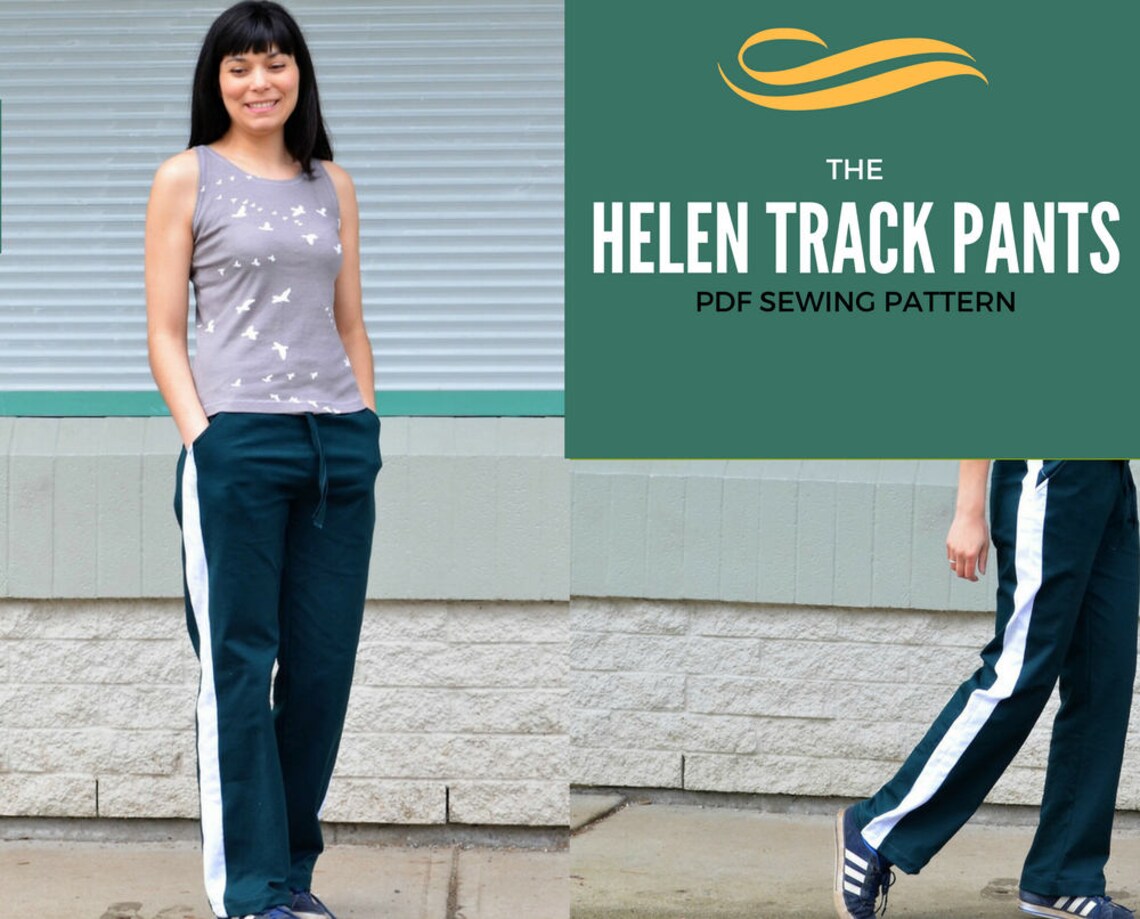 The Helen Track Pants and Sleeveless Top PDF Printable Sewing | Etsy