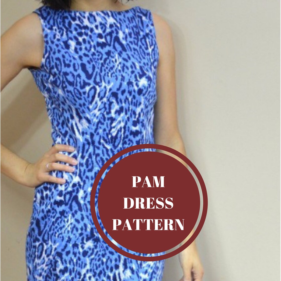 Pam Dress Pattern: Instant PDF Download Sewing Pattern for Women Dress ...