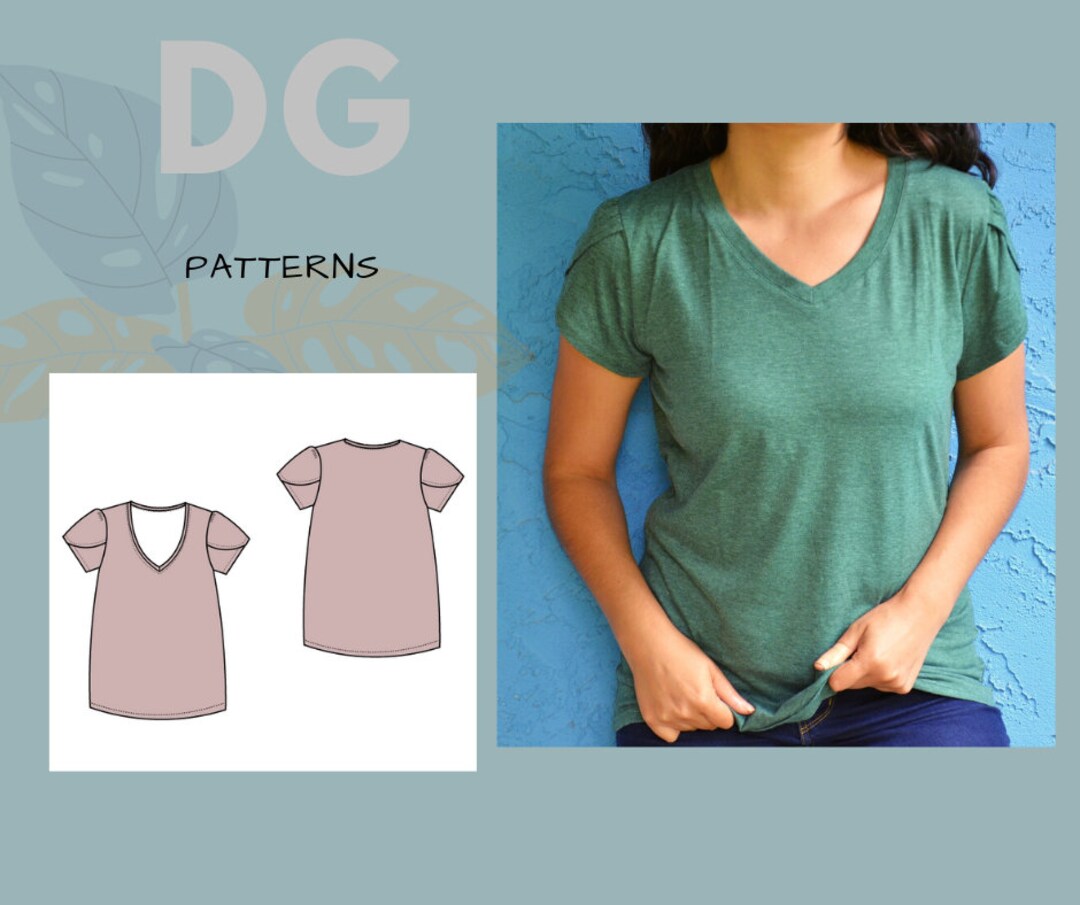 The Cayun Top PDF sewing pattern and sewing tutorial available - Etsy ...