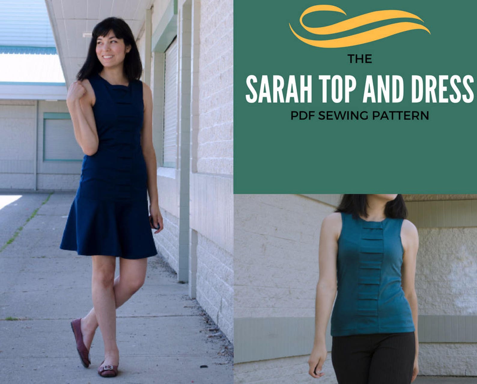 Sarah Dress and Top Pattern: Instant PDF Sewing Pattern and - Etsy