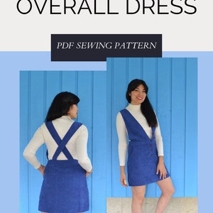 The Taylor Overall Dress PDF Sewing Pattern and Sewing Tutorial - Etsy