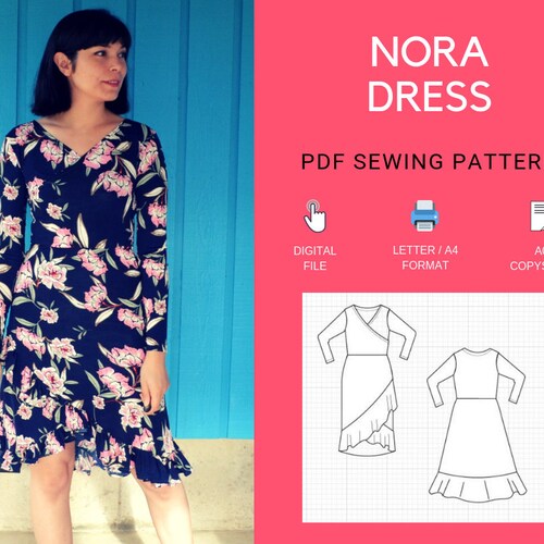 Crossover Top PDF Sewing Pattern and Printable Tutorial | Etsy