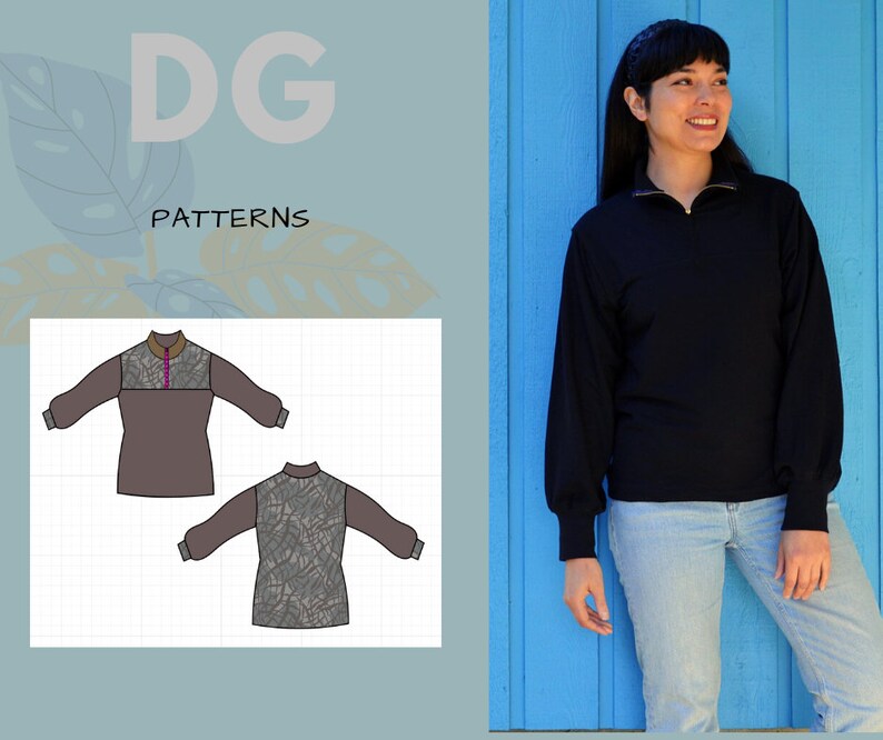 The Larisa Pullover PDF Sewing Pattern - Etsy Australia