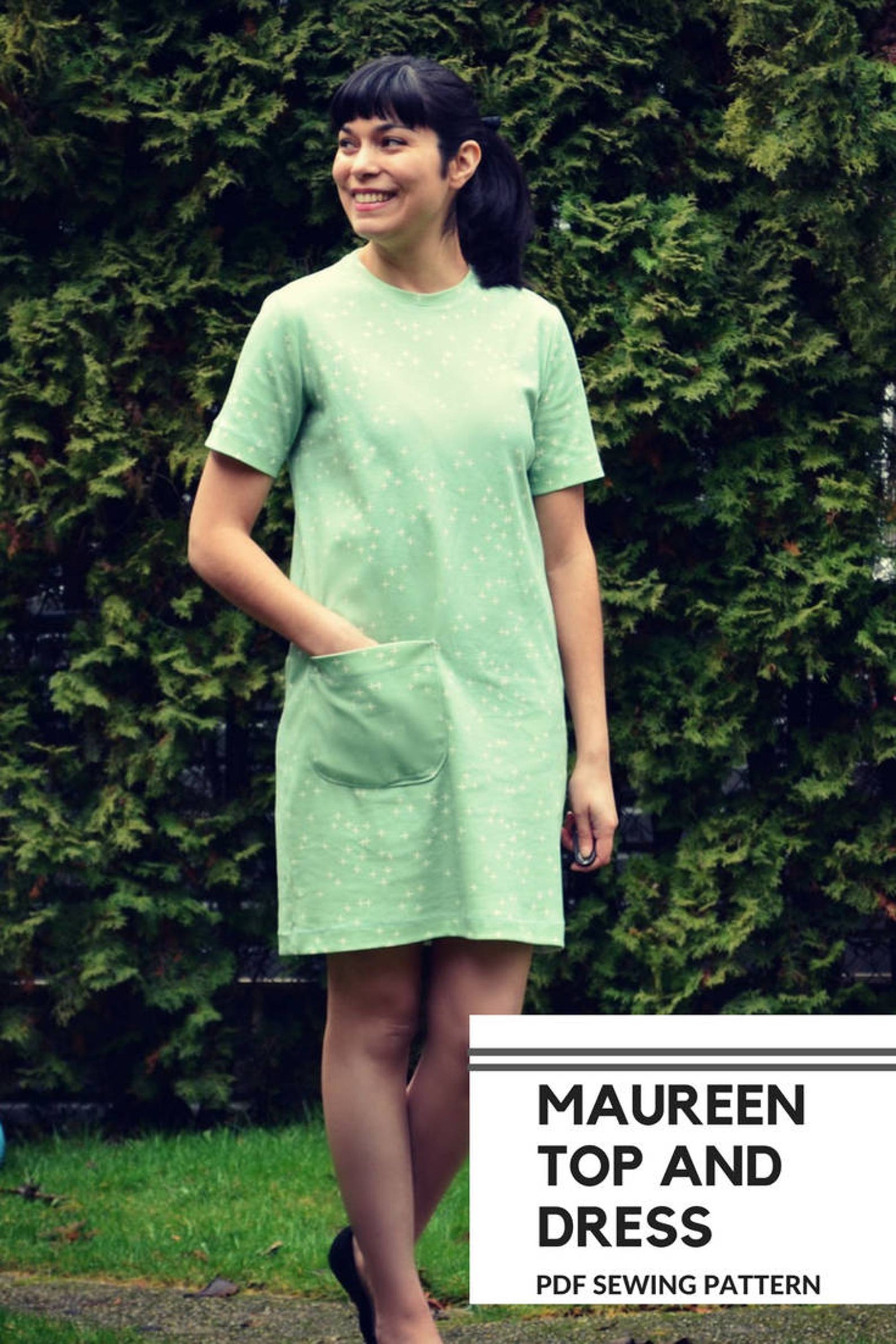 The Maureen Top and Dress PDF Sewing Pattern and Tutorial - Etsy Canada