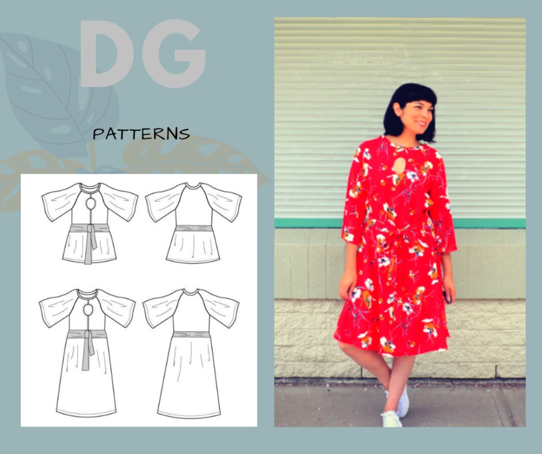 Pascal Top and Dress PDF Sewing Pattern - Etsy