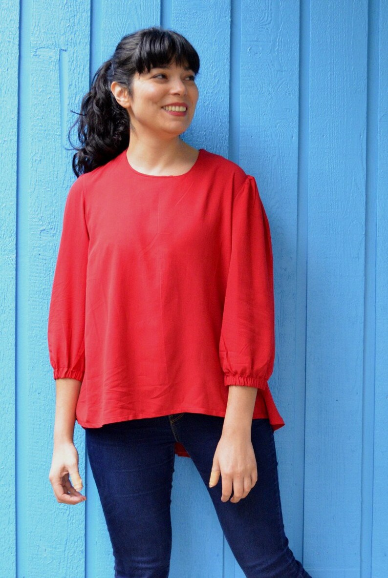 Theodora Blouse PDF Sewing Pattern and Tutorial - Etsy