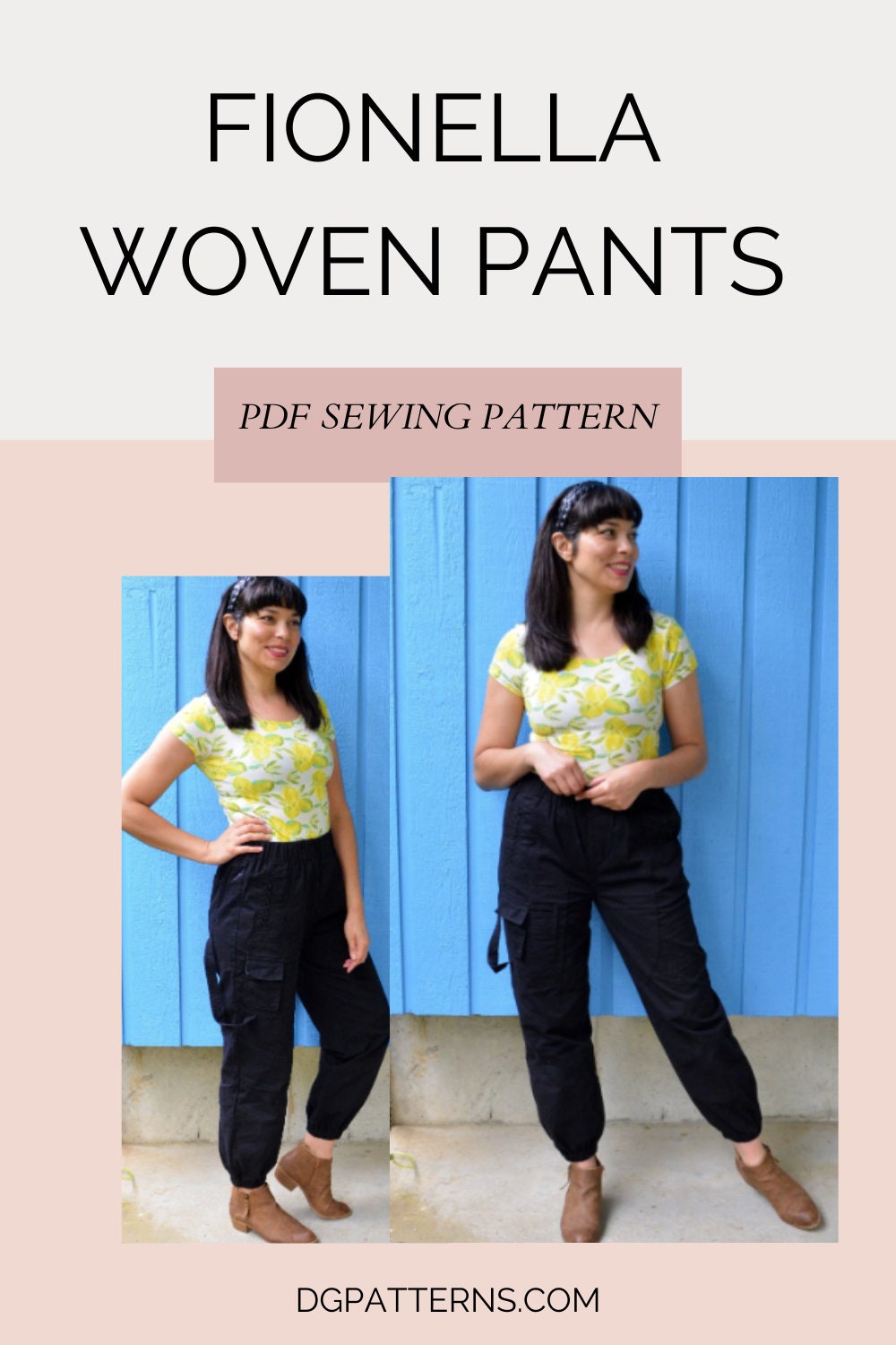 The Fionella Pants PDF Sewing Pattern - Etsy Canada
