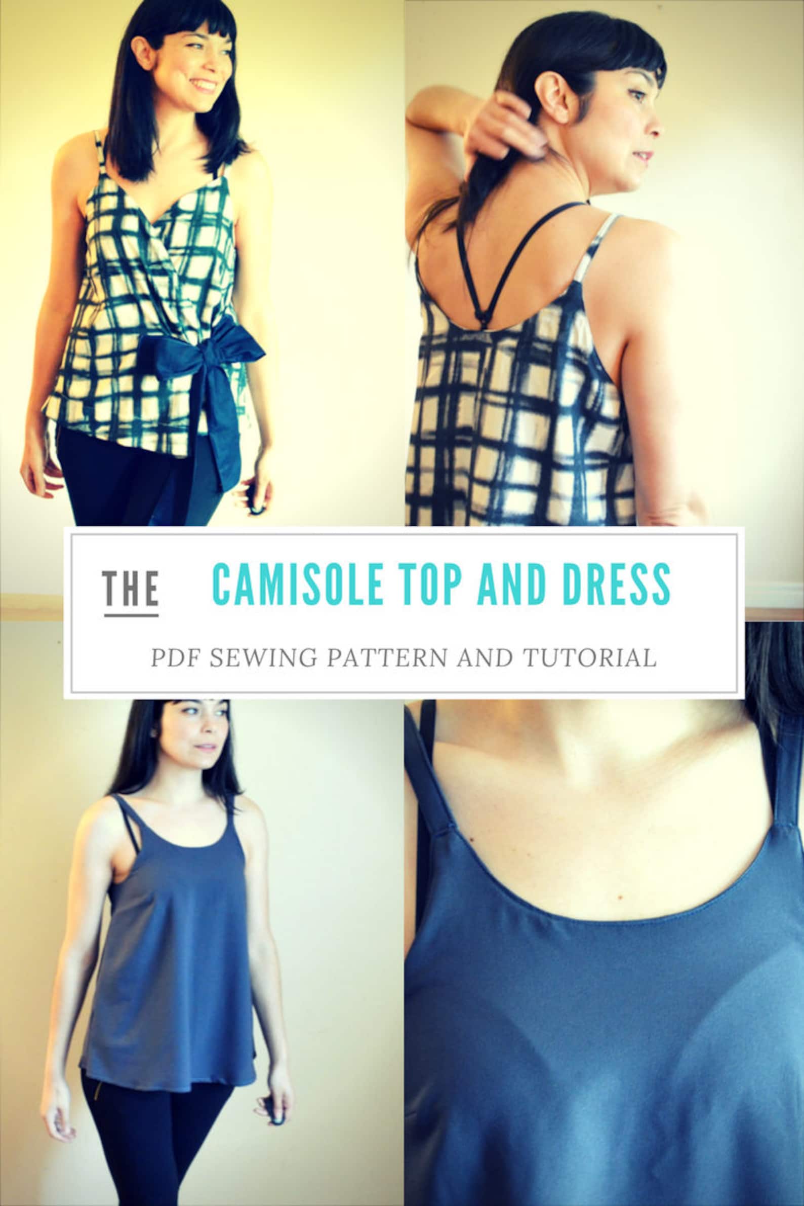 Camisole Top and Dress PDF Sewing Pattern and Step by Step - Etsy