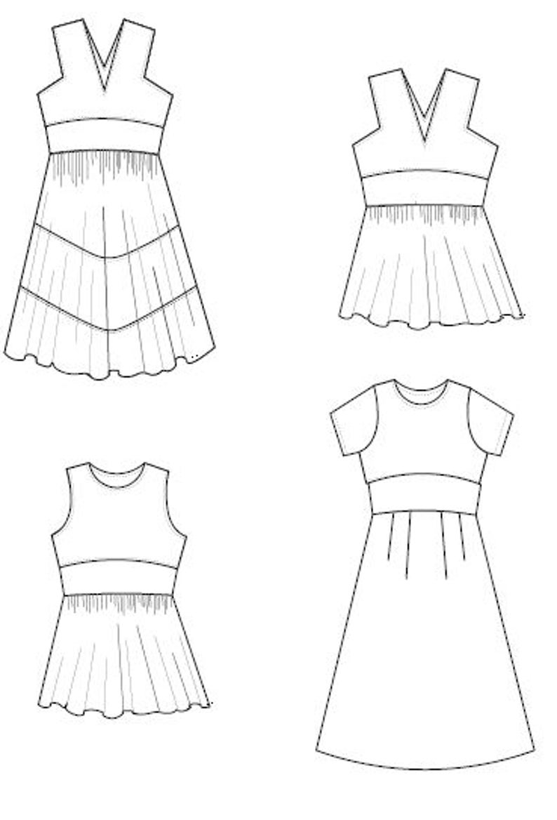 The Victoria Top and Dress Pattern and Tutorial: PDF Printable Sewing ...