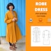 Robe Dress for WOMEN PDF Sewing Pattern and Sewing Tutorial - Etsy