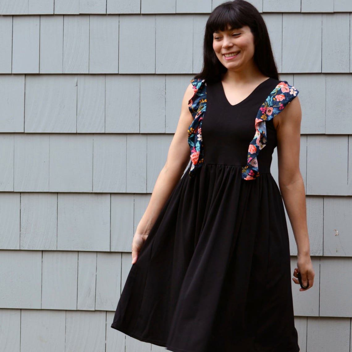 The Flounce Dress and Top PDF Sewing Pattern: the Files Include a Step ...