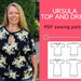The Ursula Knit Top and Dress PDF Sewing Pattern - Etsy Canada