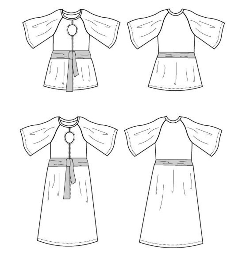 Pascal Top and Dress PDF Sewing Pattern - Etsy Canada