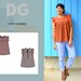 Roberta Top PDF Sewing Pattern and Printable Sewing Tutorial for Women ...