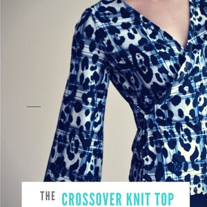 Crossover Top PDF Sewing Pattern and Printable Tutorial - Etsy