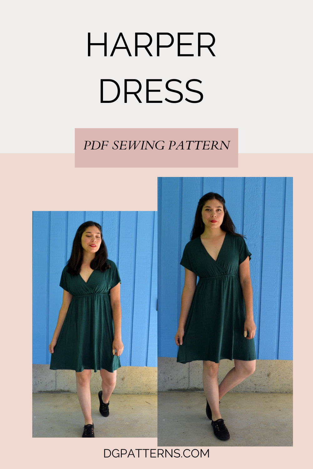 Harper Dress PDF SEWING Pattern and Tutorial - Etsy Canada