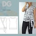 DANA TOP PDF Sewing Pattern and Sewing Tutorial for Women. Woven ...