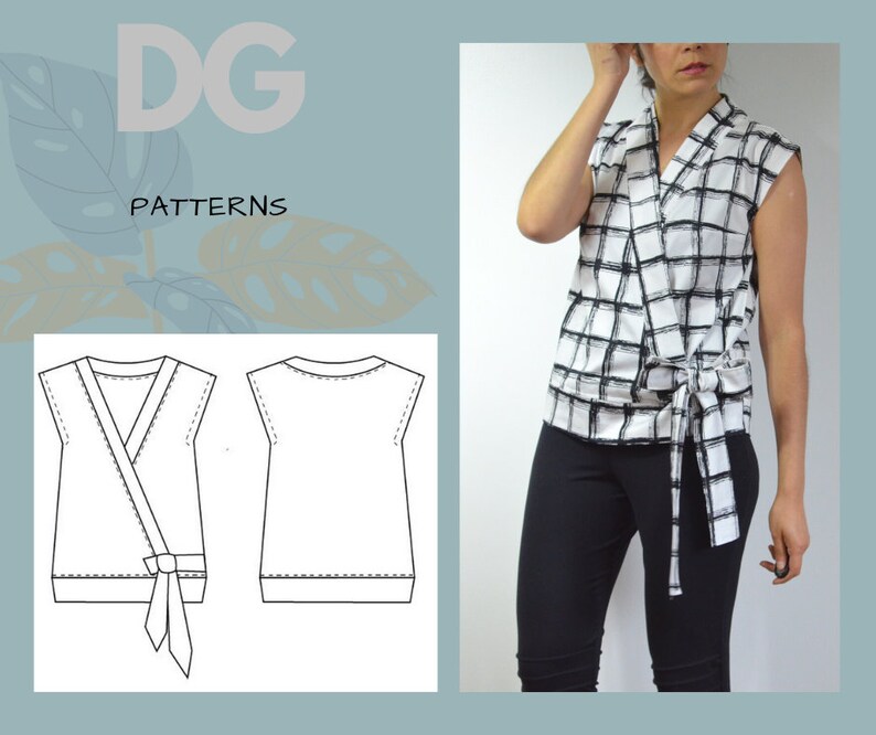 DANA TOP PDF Sewing Pattern and Sewing Tutorial for Women. Woven ...