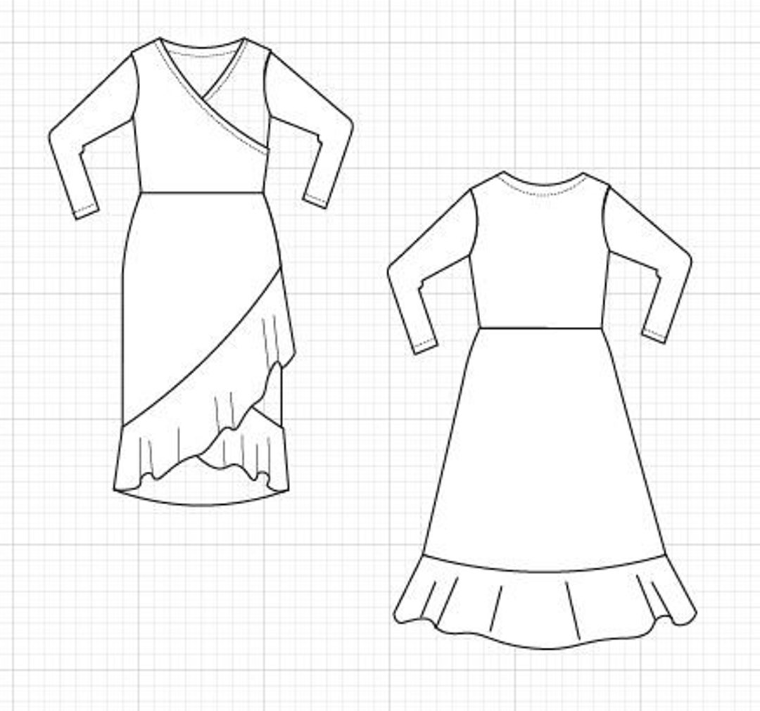 Nora Dress PDF Sewing Pattern - Etsy