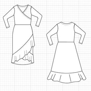 Nora Dress PDF Sewing Pattern - Etsy