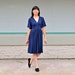 Clare Dress Pattern: A Wrap Dress With Gathered Skirt and Flared ...