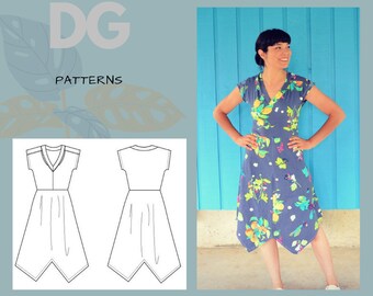 The Silva Top and Dress PDF Sewing Pattern and Tutorial for | Etsy ...