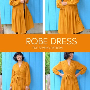 Robe Dress For WOMEN PDF sewing pattern and sewing tutorial | Etsy