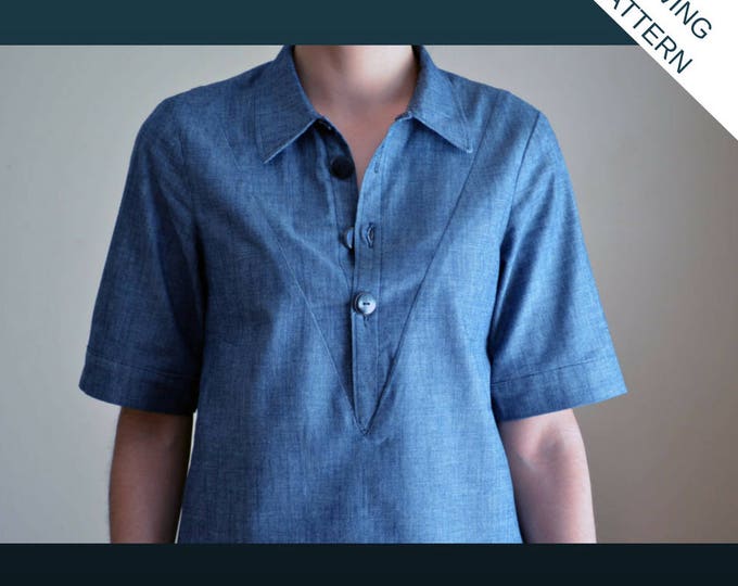 Crossover Top PDF Sewing Pattern and Printable Tutorial - Etsy Canada