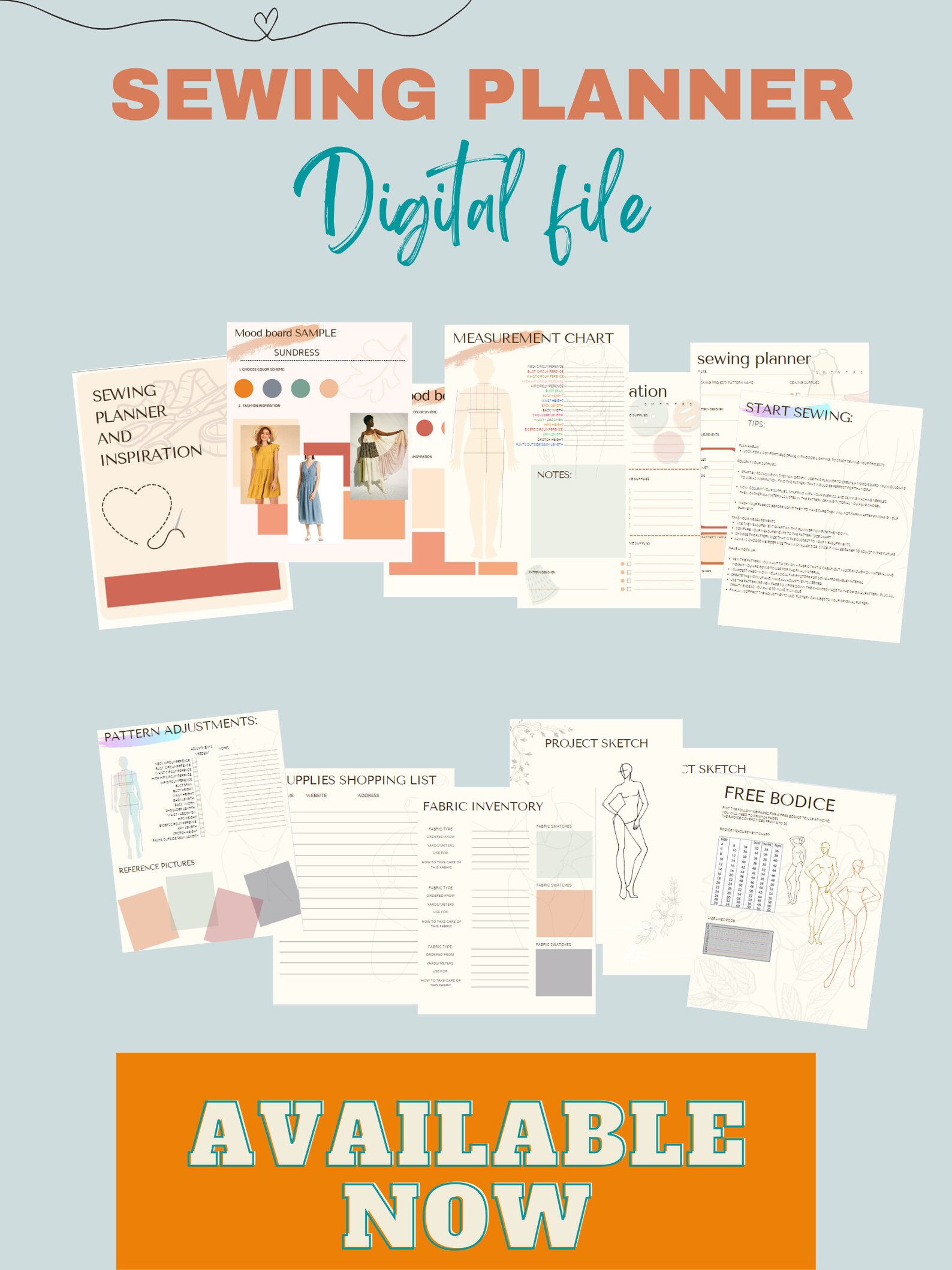 Sewing Planner PDF Printable Planner at Home - Etsy Canada