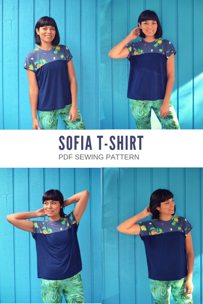 Sofia Knit Top PDF Sewing Pattern and Sewing Tutorial - Etsy Canada