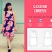 Louise Dress PDF Sewing Pattern & Sewing Tutorial for Women. the ...