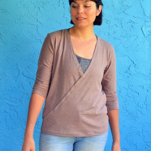 Wrap Top for WOMEN PDF Sewing Pattern and Sewing Tutorial - Etsy