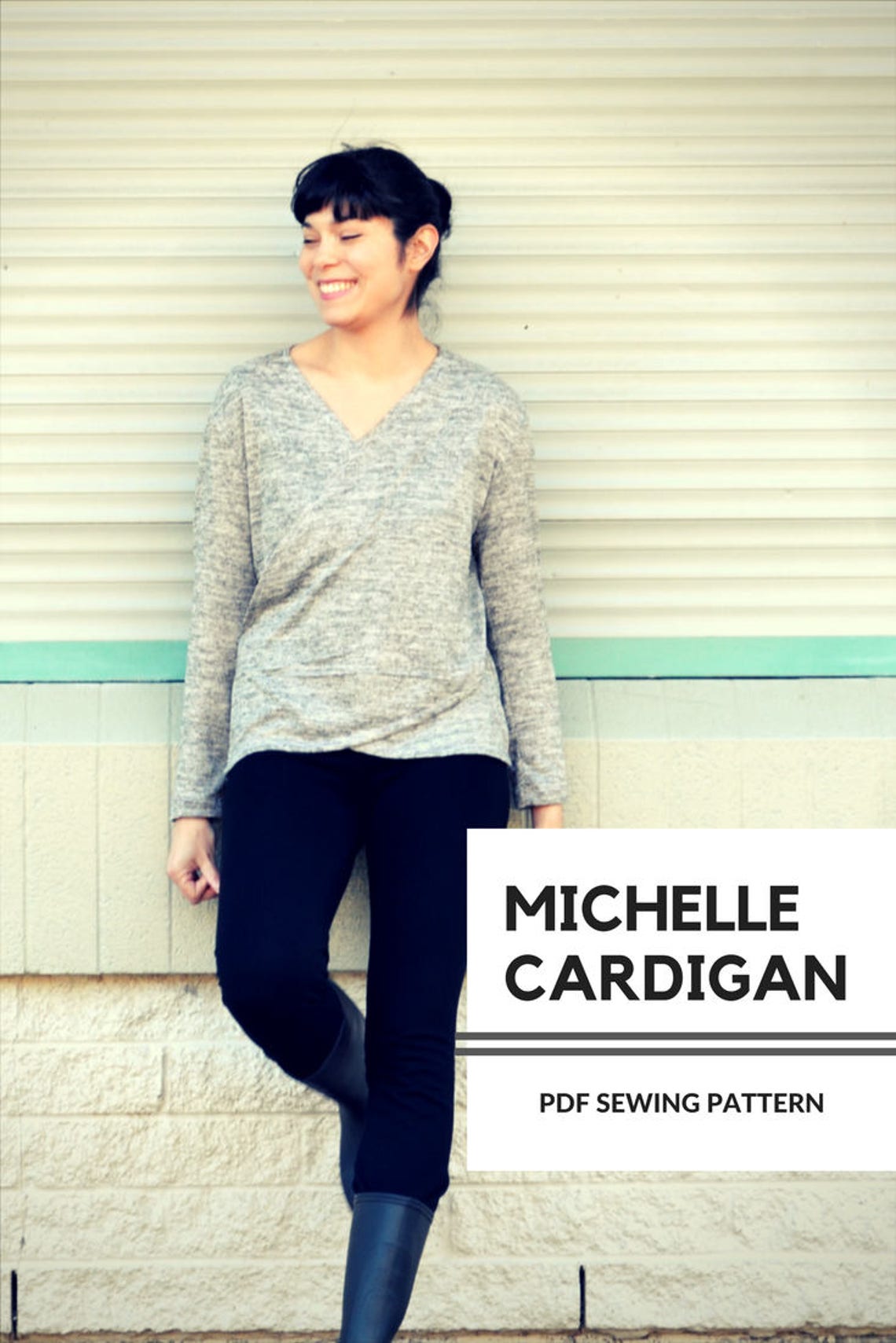 Michelle Cardigan PDF sewing pattern and step by step sewing | Etsy