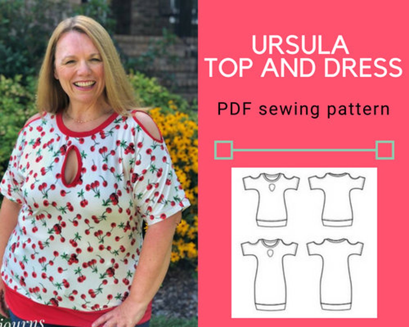 The Ursula Knit Top and Dress PDF Sewing Pattern - Etsy Canada