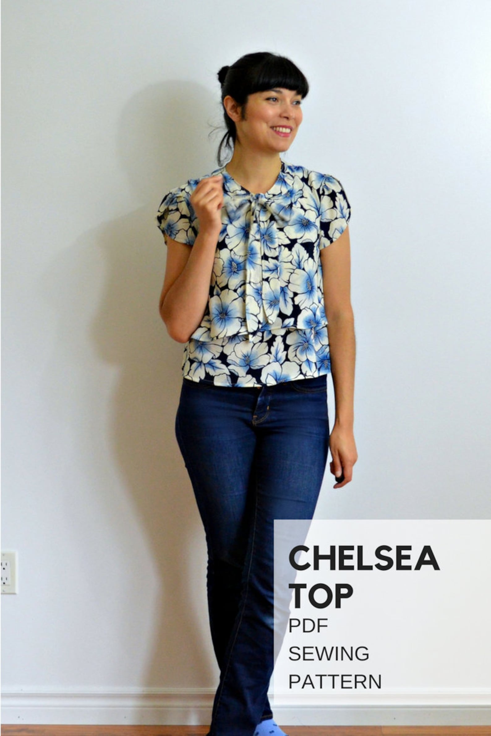 The Chelsea Top PDF Sewing Pattern and Sewing Tutorial | Etsy